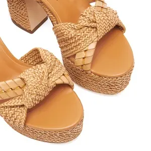 Casadei Interwoven Knot Platform Sandals