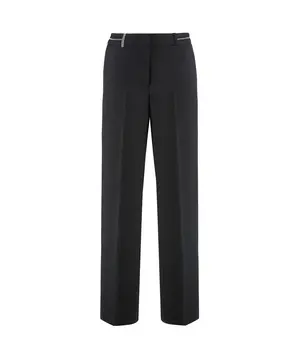 Peserico Virgin Wool Tailored Pants - Black