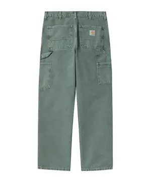 Carhartt Work In Progress Double Knee Relaxed Straight Fit Pants - Green