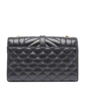 Saint Laurent Envelope Logo Plaque Medium Shoulder Bag