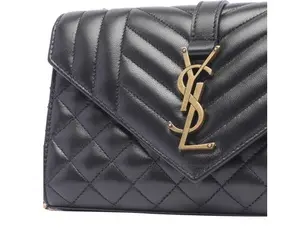 Saint Laurent Envelope Logo Plaque Medium Shoulder Bag