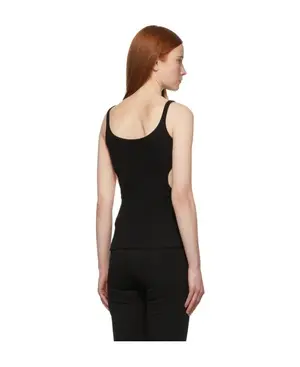 Off-White Logo Cutout Ribbed Tank