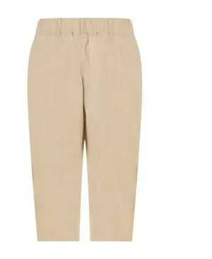 LANEUS Elasticated Waist Trousers With Logo Detail