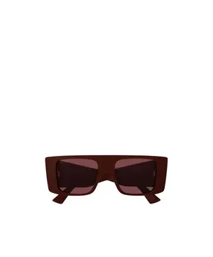 Gucci Rectangle Frame Sunglasses - Bordeaux