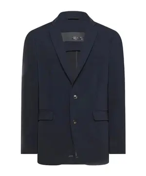 RRD Midnight Blue Stretch Polyester Blazer