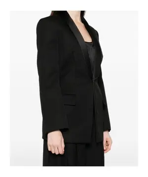 Wardrobe.NYC Single-breasted Tuxedo Blazer With Shawl Collar