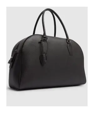 THE ROW Zippered Top Handle Bag - Black