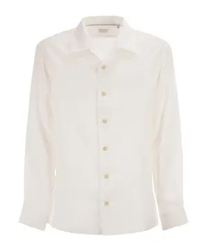 Brunello Cucinelli Crête Detailed Easy Fit Shirt
