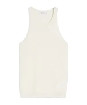 Max Mara Arnes Ribbed Tank Top - White