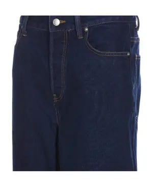 Alexander Wang Middle Waist Straight Leg Jeans With Crystal Decals
