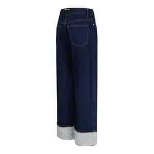 Alexander Wang Wide-leg Jeans With Crystal Decals - Blue