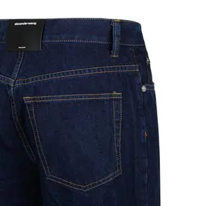 Alexander Wang Wide-leg Jeans With Crystal Decals - Blue