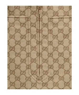 Gucci Gg Cotton Canvas Jacquard Skirt