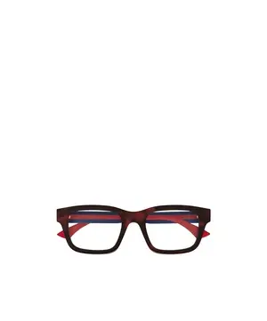 Gucci Rectangular Eyeglasses - Dark Havana/blue