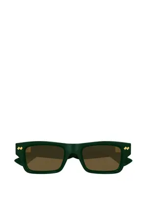 Bottega Veneta Rectangular Frame Sunglasses - Black