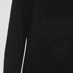 Moschino Distressed Smiley Face Crewneck Jumper