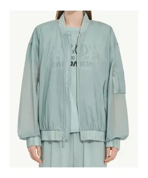 MM6 MAISON MARGIELA X SALOMON Printed Bomber Jacket - Light Blue