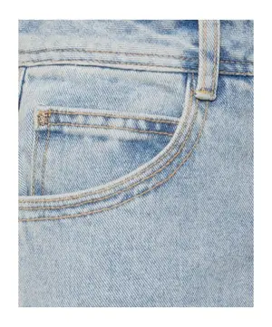 LOW CLASSIC Straight Fit Mid Rise Stonewashed Denim Jeans