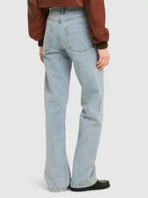 LOW CLASSIC Straight Fit Mid Rise Stonewashed Denim Jeans