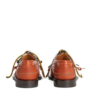 Dsquared2 X Magliano Leather Lace-up Boat Shoes - Brown