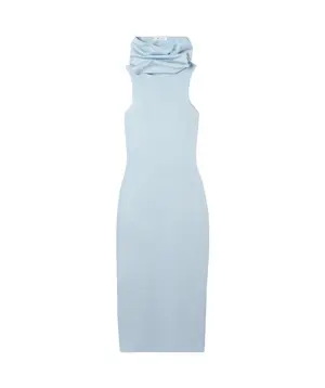 Alaïa Hooded Stretch Knitted Dress