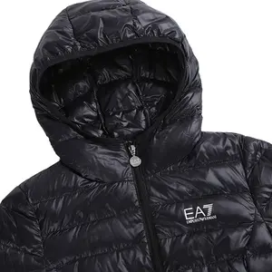 EA7 Quilted Down Jacket With Hood