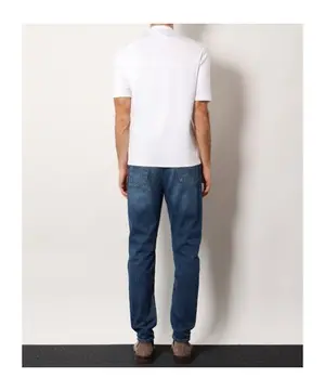 Brunello Cucinelli Short Sleeved Mock Neck T-shirt - White