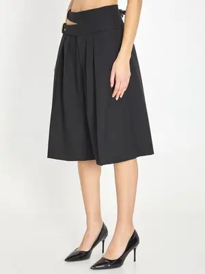 Chloé Double Buckle Knee-length Tailored Shorts
