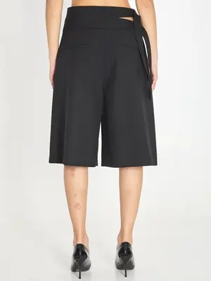 Chloé Double Buckle Knee-length Tailored Shorts
