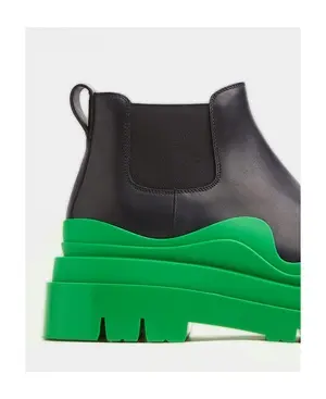 Bottega Veneta Tire Chunky Sole Boots - Green