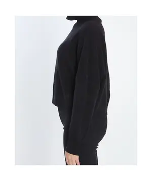 Loulou De Saison Cropped Turtleneck Knitwear - Black