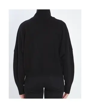 Loulou De Saison Cropped Turtleneck Knitwear - Black
