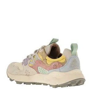 FLOWER MOUNTAIN Yamano 3" Lace-up Sneakers - Nude