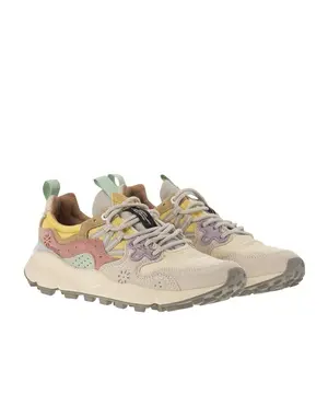 FLOWER MOUNTAIN Yamano 3" Lace-up Sneakers - Nude