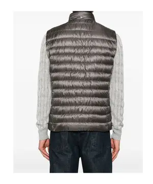 Herno Quilted Sleeveless Vest - Gray