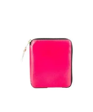 Comme Des Garçons Comme Des Garcons Colour-Block Panelled Zip-Up Wallet Pink