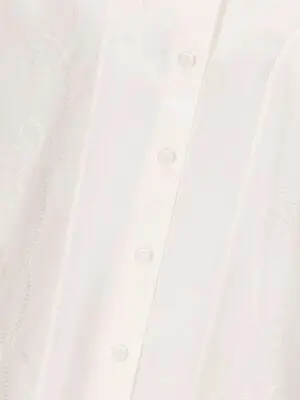 Chloé Embroidered Balloon-sleeved Shirt