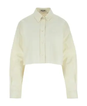 Miu Miu Cropped Button-up Shirt - No