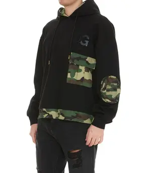 Dolce & Gabbana Camouflage Detailed Hoodie