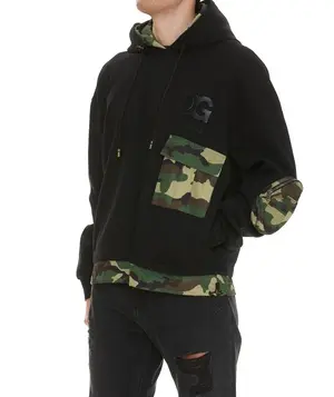 Dolce & Gabbana Camouflage Detailed Hoodie