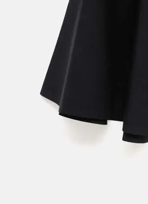 Alaïa Flared Godet Mini Skirt - Black