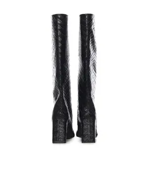 Coperni Textured Block Heel Boots - Black