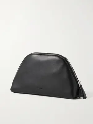 THE ROW Devon Mini Leather Clutch - Black
