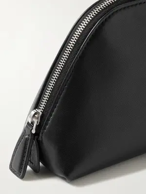 THE ROW Devon Mini Leather Clutch - Black