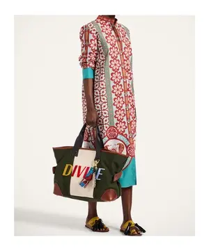 La DoubleJ Cotton Poplin Printed Dress - Multicolor