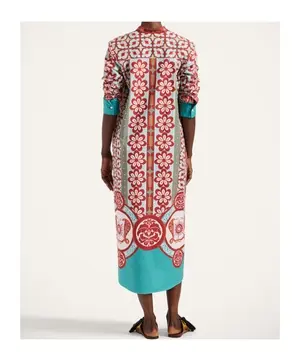 La DoubleJ Cotton Poplin Printed Dress - Multicolor
