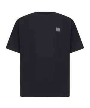 Stone Island Logo Patch Crewneck T-shirt - Black