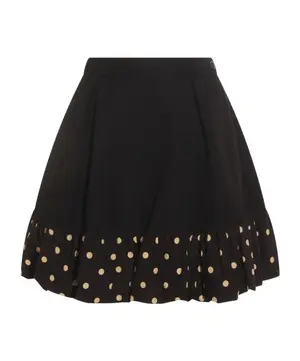 Moschino Polka Dots Ruffled Mini Skirt