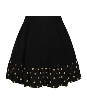 Moschino Polka Dots Ruffled Mini Skirt