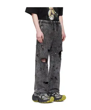 We11Done Destroyed Jersey Sweatpants